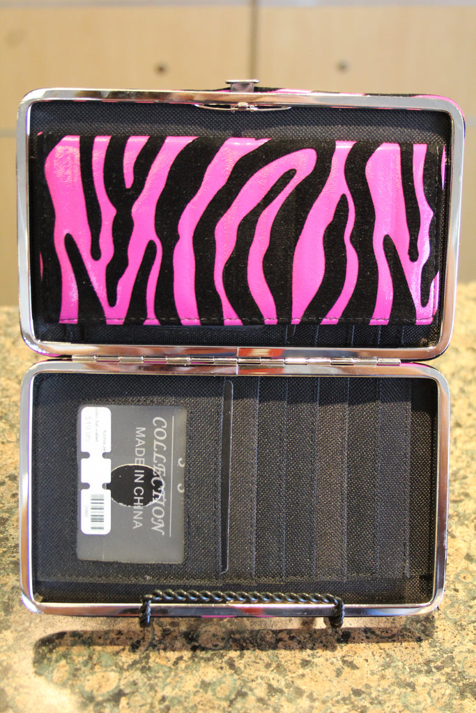ADO Hot Pink Zebra Print Wallet | All Dec'd Out Boutique – All Decd Out