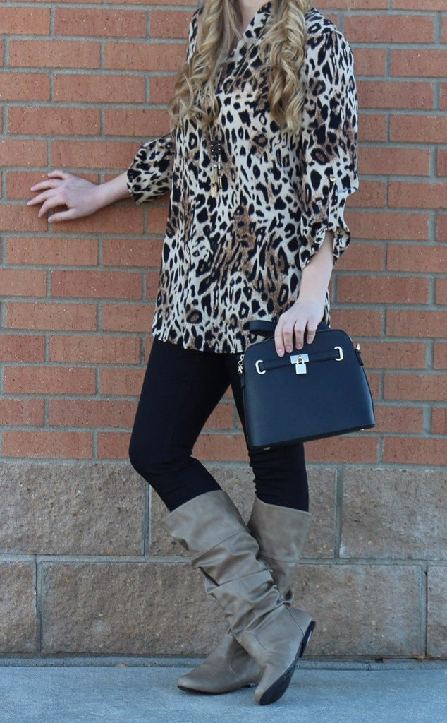 Yahada | Leopard Tunic Top | All Dec'd Out – All Decd Out